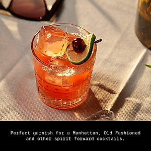 Filthy Black Amarena Cocktail Cherries, 11 Oz Jar, 45 Cherries