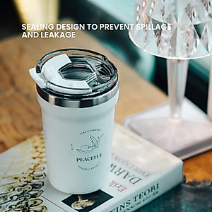 TANANA 14 Oz Stainless Steel Vacuum Insulated Tumbler with Lids [Travel Mug], No Leaking, Double Wall Water Coffee Cup for Home, Office, Outdoor Works Great for Ice Drinks and Hot Beverage