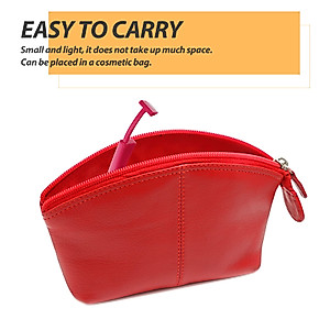 HEALLILY 6pcs Eyebrow Razor Stainless Steel Eyebrow Shaving Tool Facial Hair Remover Manual Beard Shaver for Women Men Beauty Travel Red