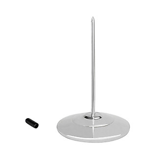 Receipt Holder, Receipt Spike for Resturaunt, Stainless Steel Bill Fork Check Spindle Memo Holder Spike with Solid Heavy-Duty Base (1 Pack)