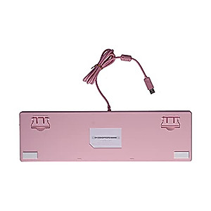 Pink Keyboard and Mouse Set, 104 Keys Mechanical Keyboard with 22 Lighting Effects, Ergonomic High Sensitivity Keyboard and Mouse Combo for Gaming, PC