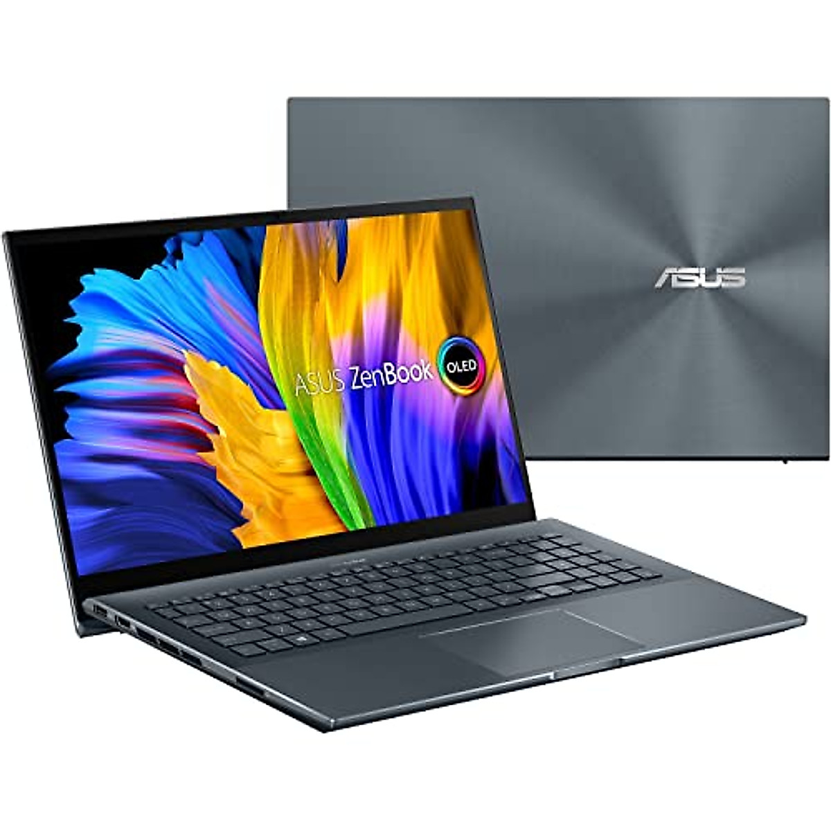 ASUS ZenBook Pro 15 UM535 OLED 15.6" FHD Touchscreen (AMD Ryzen 7 5800H , 16GB RAM, 1TB SSD, GeForce RTX 3050 Ti, 8-Core Beat i7-11370H) Business Workstation Laptop , Up to 18 Hrs Battery, Win 11 Pro