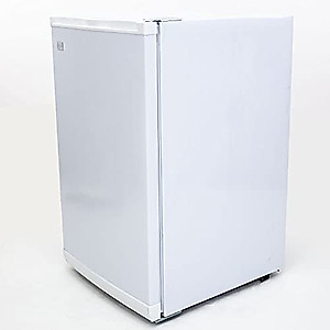 Avanti VF306 Compact Upright Freezer with 3 Metal Shelves, Adjustable Temperature Control, Flush-Back Design Perfect for Homes, Garages, Basements, White