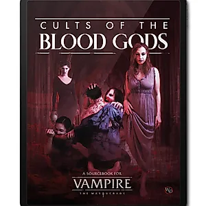 Renegade Game Studios Vampire: The Masquerade 5th Edition Roleplaying Game Cults of The Blood Gods Sourcebook, Ages 18+, Black