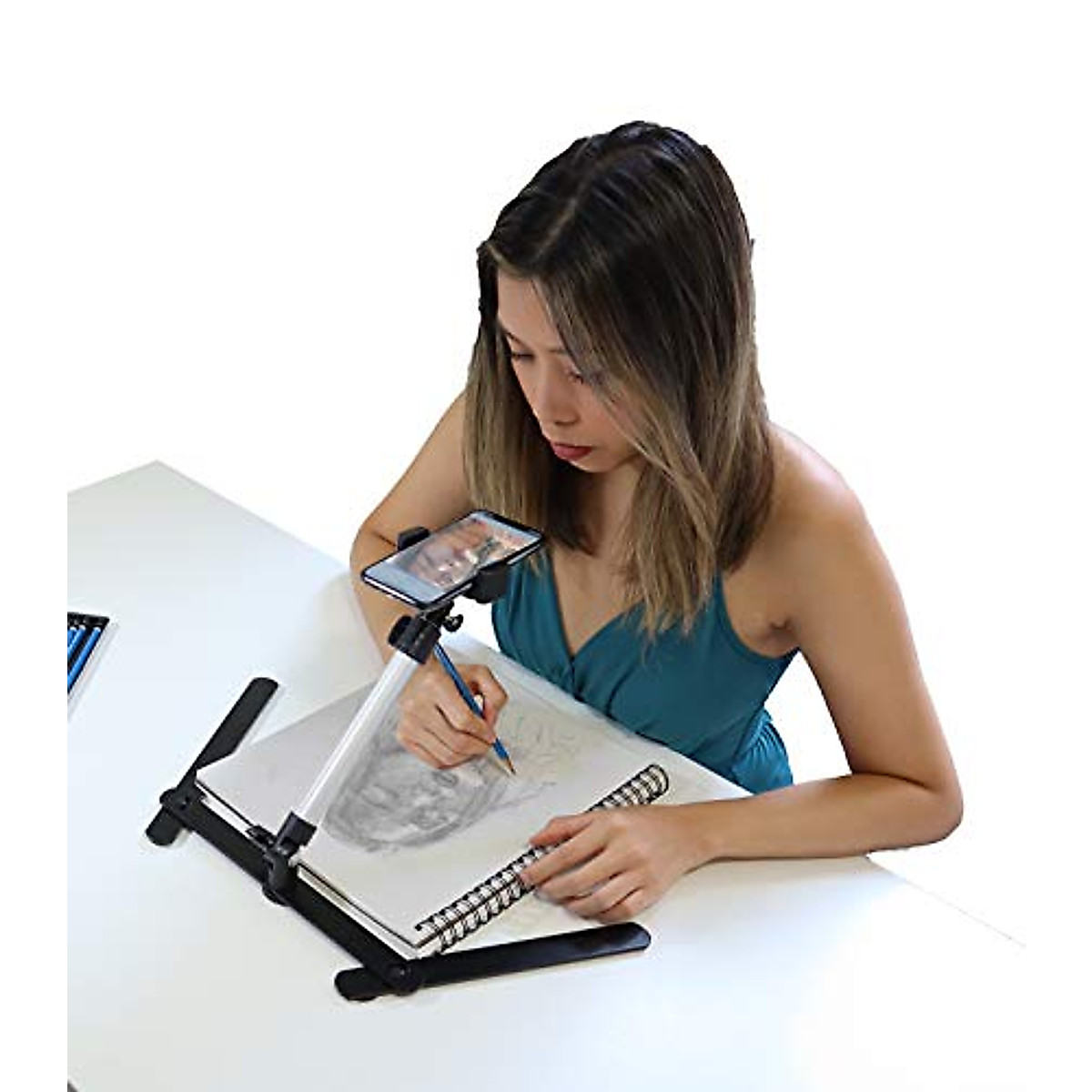 Phone/Camera/Webcam Stand for Overhead Recording of Drawing, Cooking, Crafts, Da Vinci Eye: AR Art Projector