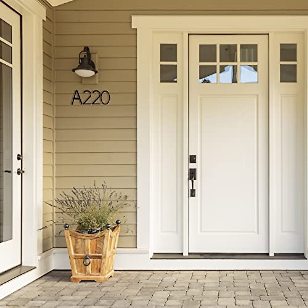 Floating House Numbers - 5 Inch Modern Address House Numbers With Nail Kit And Instructions Easy To Install High Gloss Black Number 2