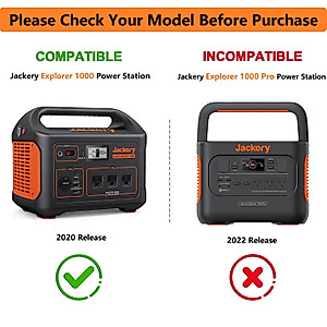 MJPOWER for Jackery 1000/880 Charger, 24V 180W Power Supply Compatible with Jackery Explorer 1000 E1000 /Explorer 880 E880 Portable Power Station Solar Generator, Replacement KA18024075-6C AC Adapter