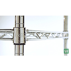 Commercial Chrome Wire Shelving 14 x 48 - NSF (2 Shelves)