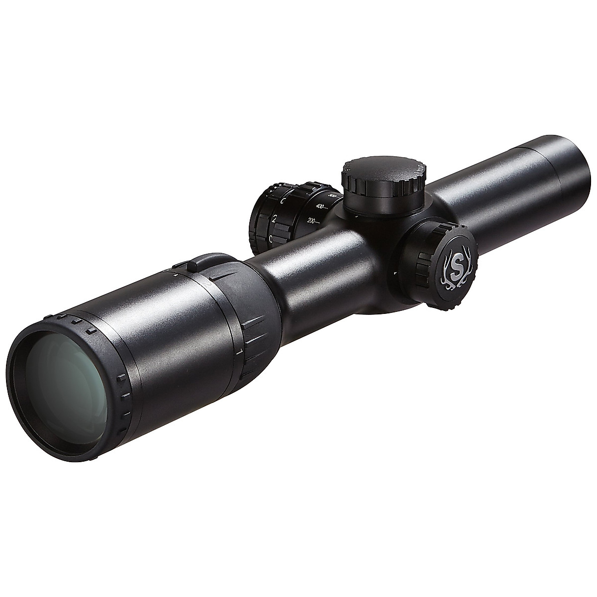 Styrka S7 Series 1-6x24 Illum Plex Riflescope, Black, ST-95006-Aircraft Grade Aluminum 30mm Tube, Waterproof, SXL-MAX Coated Optics for Superior Brightness and Color-Hunting Rifle Scope-Styrka Strong
