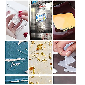 VESNIBA Multifunctional Glue Removal Shovel Plastic Scraper Tool Plastic Scraper Sticker Remover Tool Car Sticker Remover Scraper for Cleaning (1 Pcs*Shovels + 10 Pcs*Blad 409 Carpet (Blue, One Size)