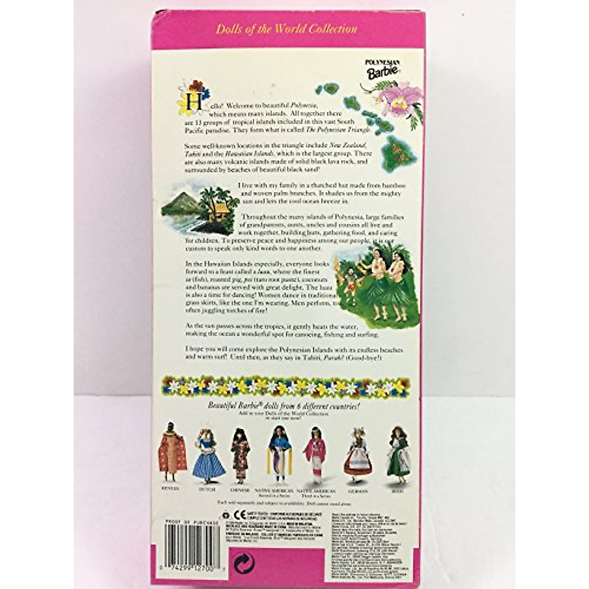 Special Edition Polynesian Barbie Dolls of the World Collection