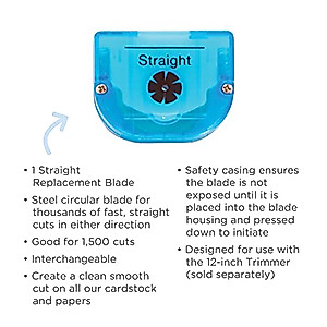 Creative Memories 12 Inch Straight Rotary Blade Replacement for 2019 Trimmer