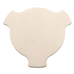 BBQ Future 17" Heat Deflector Stone, Heavy Duty Ceramic Pizza Stone, Plate Setter, Heat Diffuser Plate Compatible for Char-Griller 6201, Fits 20" AKORN Kamado Grill, Large Big Green Egg and More