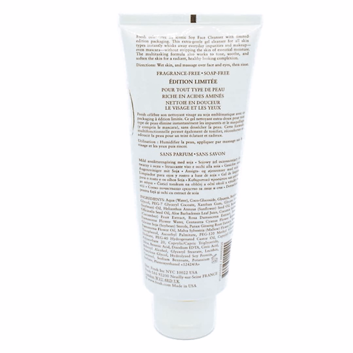 Fresh Soy Face Cleanser Limited Edition - Melt away makeup and toned skin - 6.7 oz