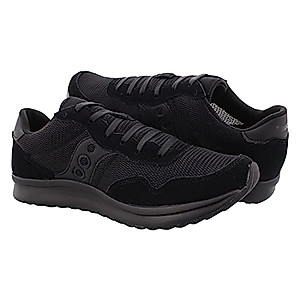 Saucony Mens Getaway Suede Memory Foam Running Shoes Black 8.5 Medium (D)