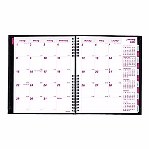 Brownline 2023 CoilPro Monthly Planner, 14 Months, December 2022 to January 2024, Twin-Wire Binding, 8.875" x 7.125", Black (CB1200C.BLK-23)
