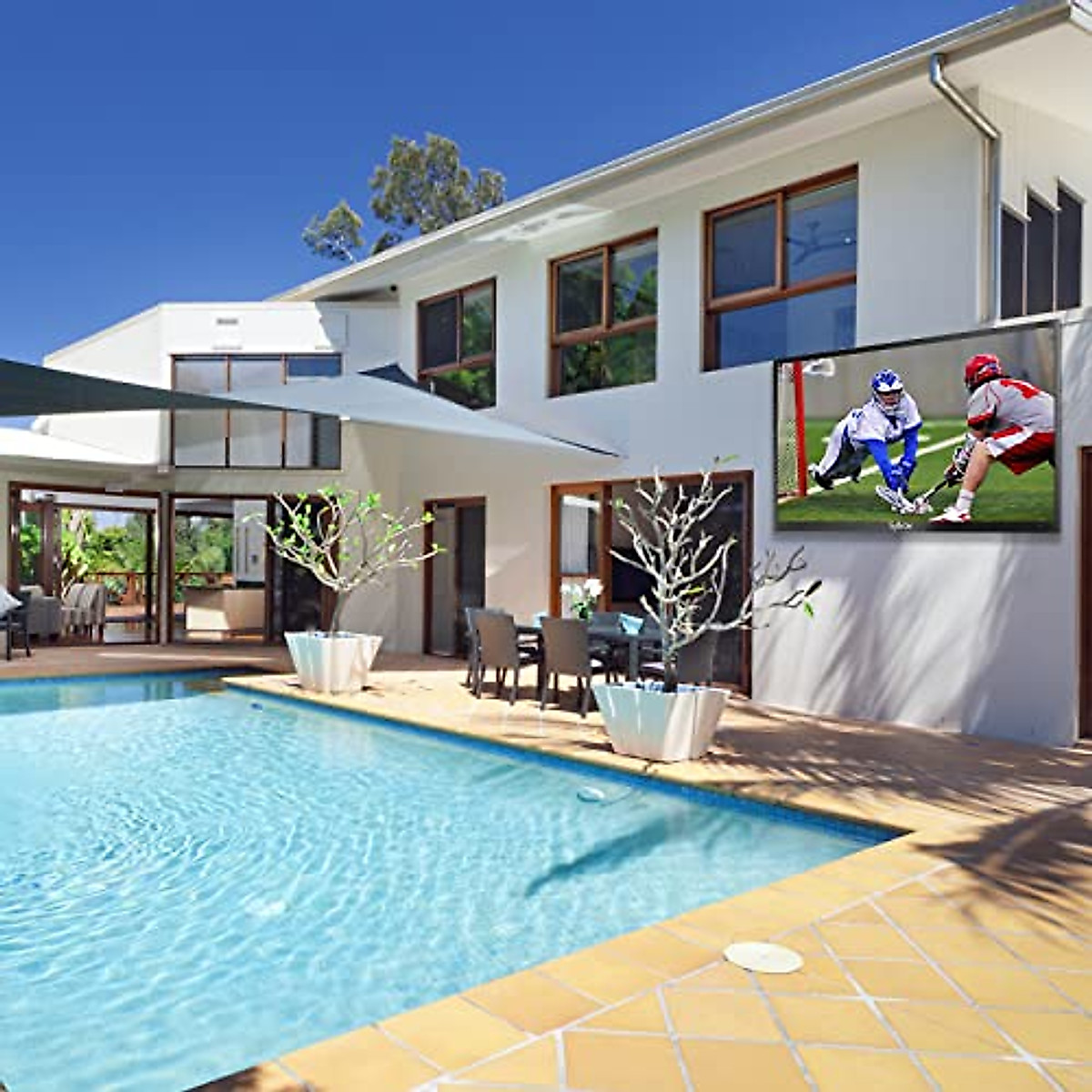 SYLVOX 65'' Full Sun Outdoor TV Waterproof 4K Television, 2000nits All Metal Corrosion Resistant, with Wireless Connection & Wi-Fi, for Outdoor All Area, Pool Series OT65A1KAGE 2023