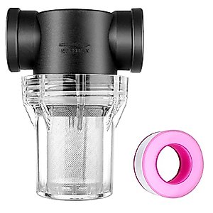Cxztcl Inline Pipe Filter 1 Inch 40 Mesh Sediment Filter Strainer Attachment Raw Water Strainer for RV,Outdoor Gardening,Pressure Washer