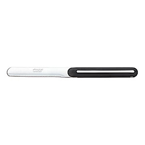 ARCOS Paring Knife 4 Inch Stainless Steel. Table Knife for Peeling Fruits and Vegetables. Ergonomic Polypropylene Handle. Suitable for all types of food. Series B-Line. Color Black and White.