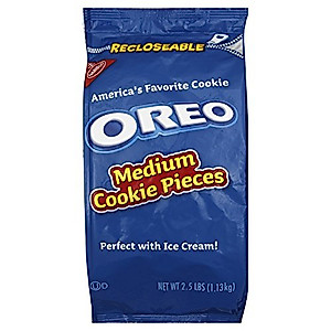 Nabisco Oreo, Medium Cookie Pieces, 2.5 lbs. Resealable Bag (Individual)