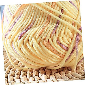 EXCEART Yarn for Knitting White Yarn Knitting Accessories Doll Roving Textured Yarn Coarse Wool Cotton Ball Crochet Yarn Cotton Yarn Cone Chunky Yarn Acrylic Yarn Knitting Yarn Soft