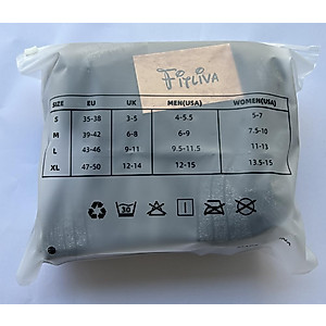 Fitliva Work Socks for Steel Toe Boots Men Size 13-15 Cushioned Cotton Crew Socks 6 Pack Black