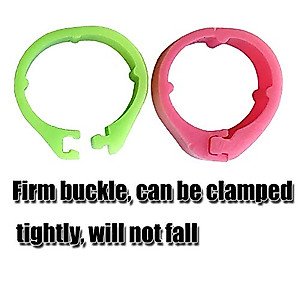 SRRPSPIGEON Pigeon Ring Bird Leg Bands Foot Ring Leg Ring Multi-Color Numbered 1-100 8mm Racing Parrot Chicks Duck Clip Rings Band (Yellow)