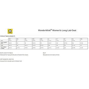 Womens Embroidered White Lab Coat - WonderWink® Long Lab Coat - Women's Long Lab Coat Lab Coat - Add a name - Business Name - Personalized Lab Coat with Name (XL)