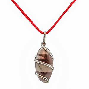 PG COUTURE Narmadeshwar Shivling Pendant Narmada Stone Locket (Multicolor)