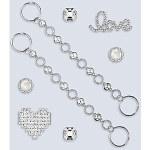 Acwenie Bling Shoe Charms for Croc Silver Jewelry Accessories Decoration for Women Girls Party Favors Birthday Gifts