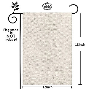 CROWNED BEAUTY Fall Thanksgiving Welcome Garden Flag Pumpkin 12×18 Inch Double Sided Vertical Yard Seasonal Holiday Outdoor Decor CF257-12