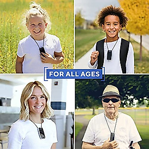 AirTamer A310 Rechargeable Personal Air Purifier, Proven Performance, Virus and Pollutant Tested*, Black with Metal Travel Case