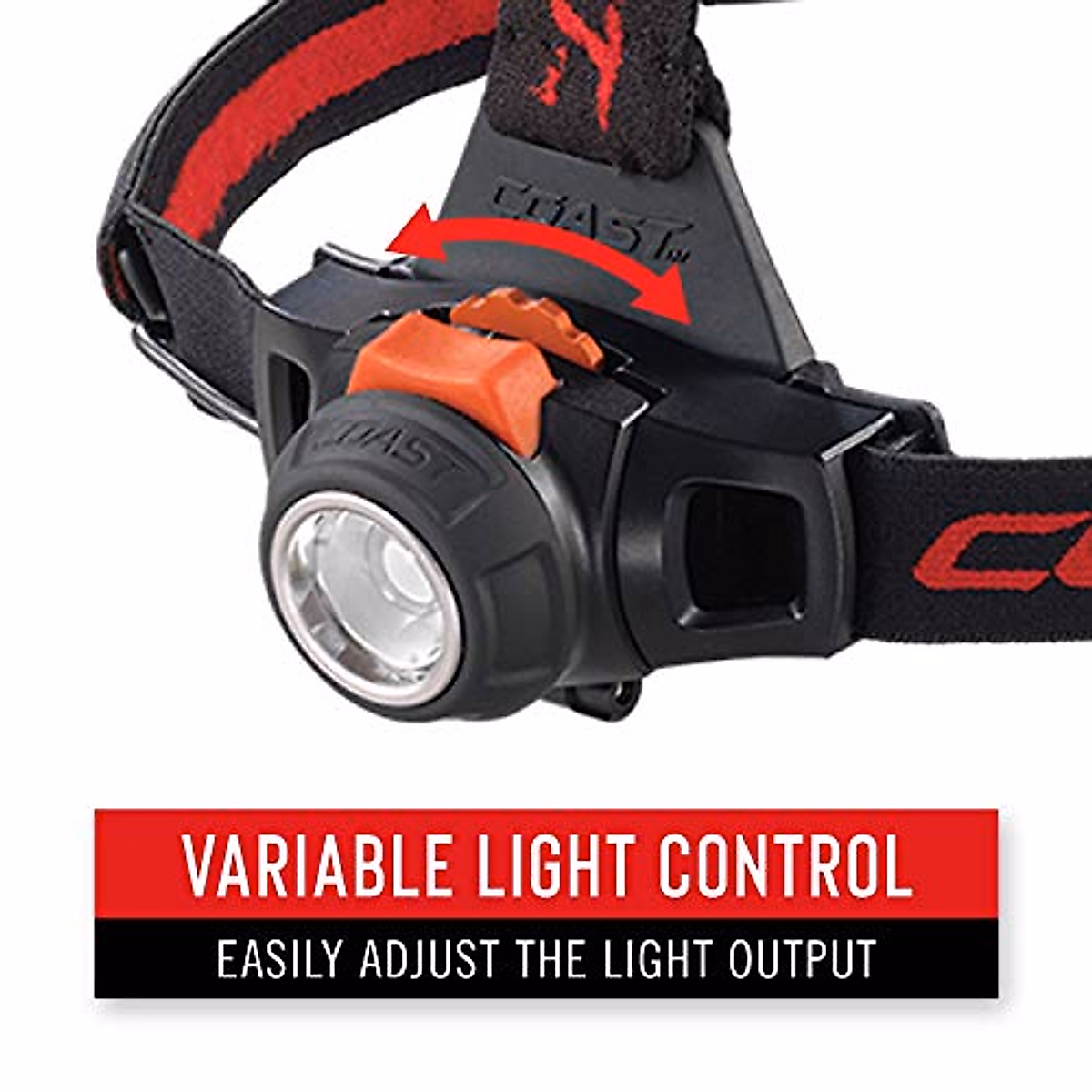 COAST® HL27 360 Lumen PURE BEAM® LED Headlamp with TWIST FOCUS™ and Variable Light Control Wheel