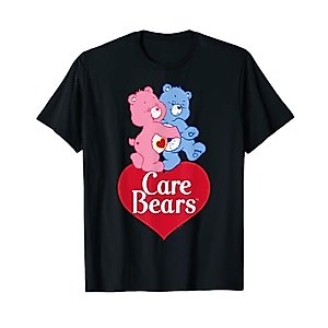 Care Bears Grumpy & Love-A-Lot Bear Hugging Heart Logo T-Shirt