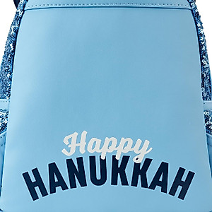 Loungefly Disney Mickey Mouse Hanukkah Sequin Glow Mini Backpack