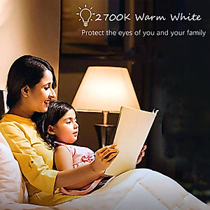 Ajuns LED Bulb 5W Equivalent 40W 120V Light Bulb Ceiling Fan Light Bulbs, Warm White 2700K A15 LED Energy Saving Bulb, E26 Base, Suitable Domestic Bulb,Not Dimmable 4 Pack