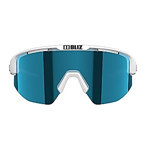 Bliz Matrix Small Sunglasses, Matte White/Blue Multi, 56mm
