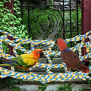 2 Pack Bird Rope Net Climbing Ladder Bird Rope Net Bridge Hamster Ladder Rat Rope Net Pet Rat Toys Rat Cage Accessories