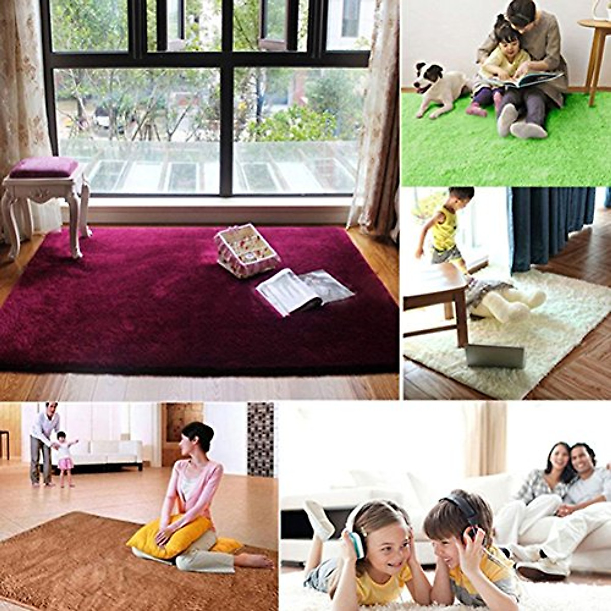 litymitzromq Ultra Soft Indoor Modern Area Rugs, Home Living Room Bedroom Floor Carpet Mat Soft Anti-Skid Rectangle Area Rug Suitable for Children Bedroom Living Room Home Decor