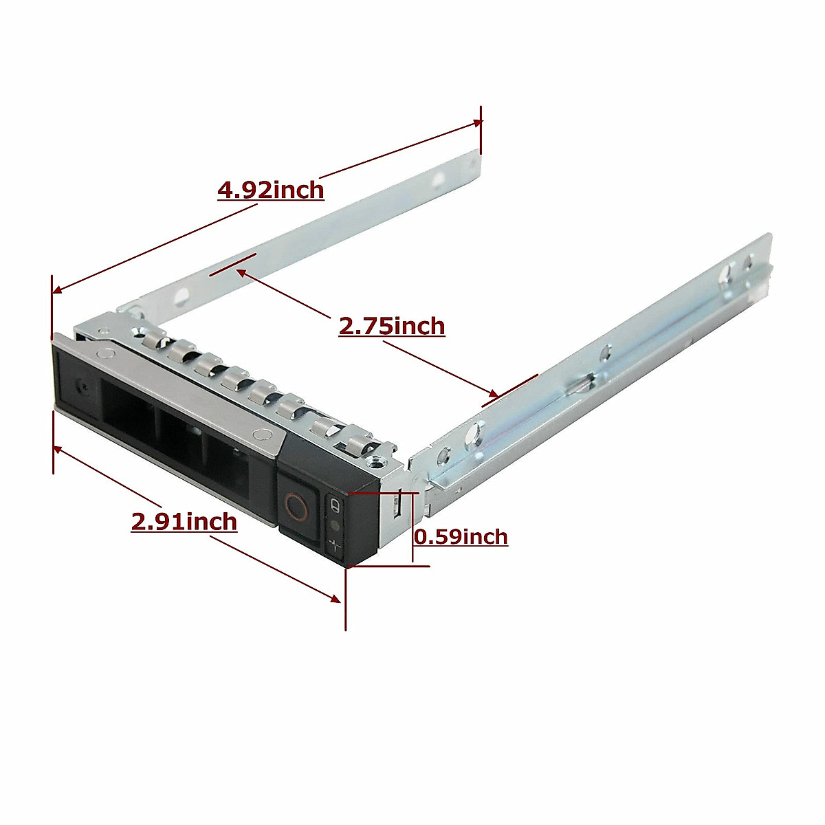 Lot of 2pcs 2.5" DXD9H SSD SAS SATA Hard Drive Caddy for Dell 14th Gen R440 R640 R740 R740xd R940 R6415 R7415 R7425 Servers Hot Swap Bracket by Bthebkrs