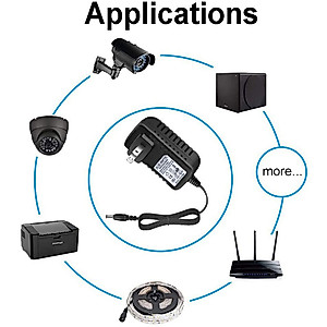 DKKPIA Global AC/DC Adapter for Hitachi Digital 8 Hi8 8mm Video Camcorder VHSC Camera VM-H53E VM-E53A VM-E55A VM-H57 VM-H57A VM-H57E VM-E57E Power Supply Cord Cable Charger Input: 100-240 VAC 50/