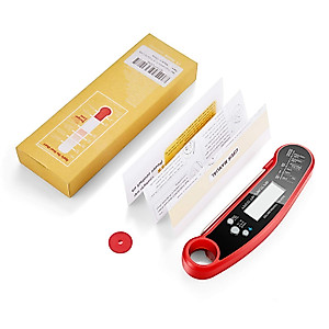 SKERYBD Digital Meat Thermometer for Cooking and Grilling, 2s Instant Read & High Accuracy & IP67 Waterproof, for Kitchen Food Candy