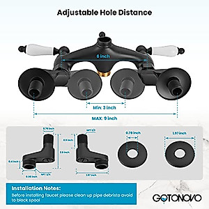 Clawfoot Tub Bathtub Matte Black Shower Faucet with Hand Shower Sprayer Wall Mount Bronze Ceramics 2 Double Handle Shower Faucet System Telephone Shape