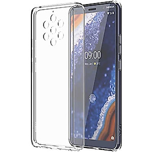 Nokia 9 PureView 128GB GSM Unlocked Android 9.0 Pie Smartphone, 5.99" QHD+ Display, Qi Wireless Charging, 5X 12 MP Camera Array & UHD 4k HDR (Midnight Blue) + Clear Case Bundle