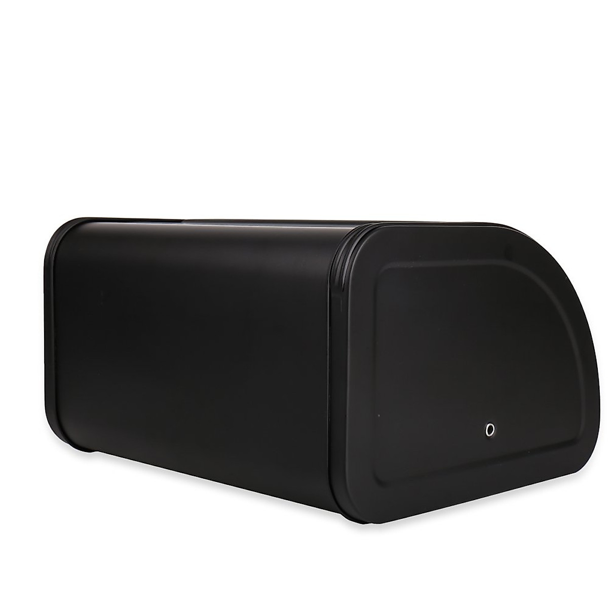 X458 Metal Bread Box/Bin/kitchen Storage Containers with Roll Top Lid (Black)