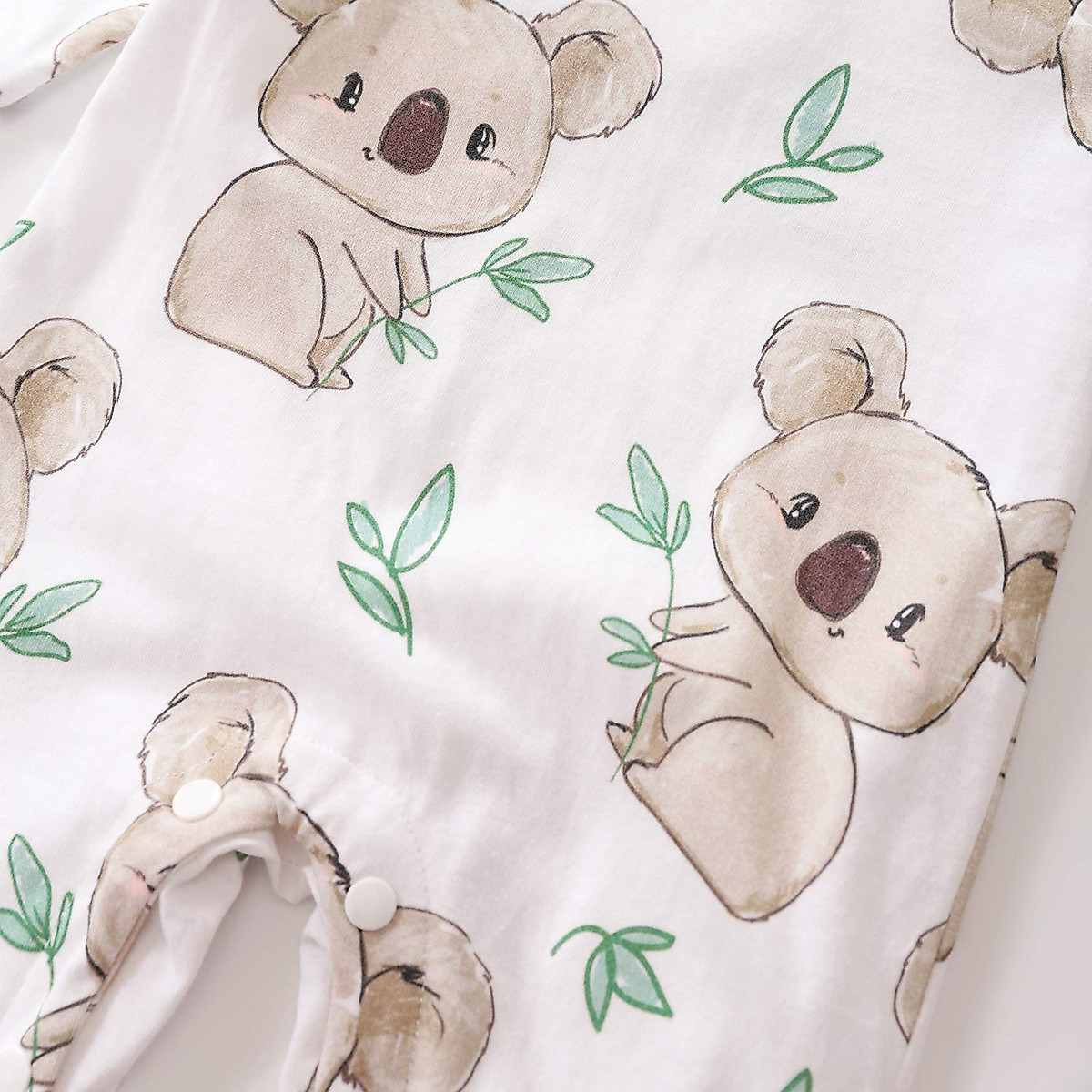 YFYBaby Cute Unisex Baby Boys Girls Romper Long Sleeve Koala Printing Newborn Infant Jumpsuit One Piece
