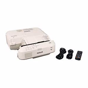 Epson BrightLink 695Wi 3LCD Projector UST 3500 ANSI Professional HD HDMI Bundle: HDMI Cable, Remote Control, Power Cable