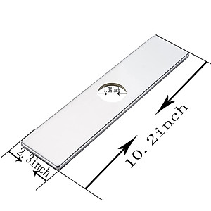 Greenspring Sink Hole Cover Chrome 10 Inch 1 or 3 Hole Long Rectangle Cover Deck Plate Faucet Escutcheon for Bathroom or Kitchen Vanity Sink Faucet Stainless Steel