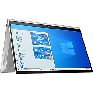 HP Envy x360 2-in-1 Laptop, 15.6" Full HD Touchscreen, 10th Gen Intel Core i7 Processor, 12GB Memory, 512GB PCIe NVMe SSD, Wi-Fi, HDMI, Backlit Keyboard, Windows 10 Home, Silver (i7-1065G7 Processor)