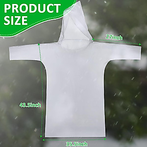Pasimy 150 Pcs Disposable Rain Ponchos Bulk for Adults Emergency Ponchos with Hood for Man Women Travelling Camping Hiking(Clear)